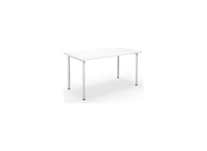 4061753262189 - Mehrzwecktisch DUO-C gerade Platte HxT 700 - 800 x 800 mm Breite 1400 mm weiß weiß kaiserkraft