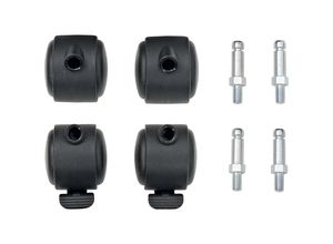 4031068167554 - Rollenset für Abfallsammler VE 4 Stk vier Doppelrollen aus Polyamid HxLxB 50 x 200 x 200 mm kaiserkraft