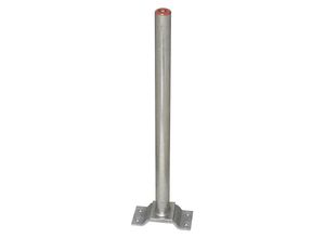4055381104966 - Sperrpfosten aus Stahl zum Aufdübeln Ø 60 mm feuerverzinkt 1 Kettenöse kaiserkraft