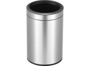 8713631184620 - Papierkorb Edelstahl Volumen 12 l BxHxT 255 x 400 x 255 mm mit Innenbehälter kaiserkraft