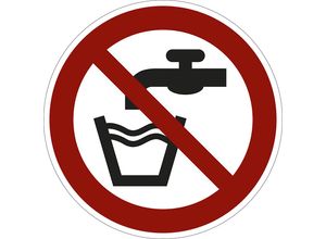 4061466064179 - Verbotszeichen Kein Trinkwasser VE 10 Stk Kunststoff Ø 200 mm kaiserkraft