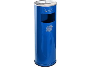 4030695030439 - Kombi-Ascher VAR rund 16 l für Innen & Außen mit Sieb & Kantenschutz Ø 230 x H 660 mm Stahlblech enzianblau 4030695030439 - Kombi-Ascher VAR rund 16 l für Innen & Außen mit Sieb & Kantenschutz Ø 230 x H 660 mm Stahlblech enzianblau