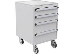 6416763075706 - Schubladenblock fahrbar elektrisch ableitfähig (ESD) 4 Schubladen Treston
