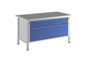 4014641017439 - Werkbank Gestellbauweise Serie V 2 XXL-Schubladen Universalplatte Vollauszug ANKE