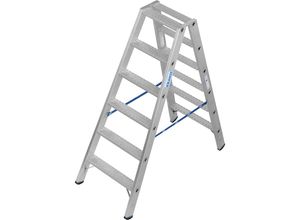 4009199136169 - Alu-Stufenstehleiter mit R13-Rutschhemmung beidseitig begehbar 2x6 Stufen KRAUSE