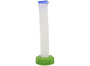 4260411311829 - IBC-Adapter mit flexiblem Ausgießer Kunststoff H 70 mm grün weiß kaiserkraft