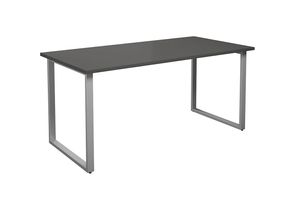 4061753263001 - Mehrzwecktisch DUO-O gerade Platte Tiefe 800 mm Breite 1600 mm dunkelgrau   silber kaiserkraft