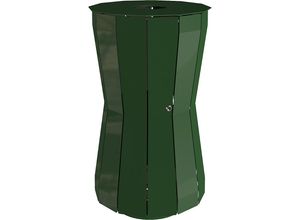 4061753244611 - Außen-Abfallbehälter Volumen 80 l HxBxT 950 x 550 x 550 mm moosgrün kaiserkraft