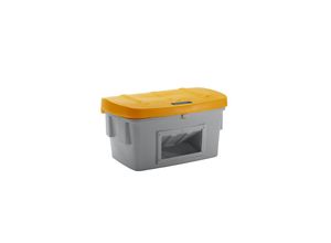 4061753008084 - eurokraft pro Universal- und Streugutbehälter mit Entnahmeöffnung 400 l Deckel orange