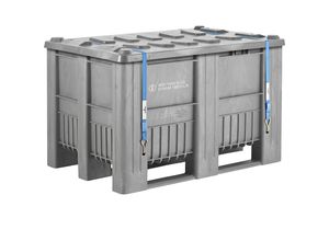 4260126616073 - Gefahrgut-Palettenbox Inhalt 470 l grau kaiserkraft