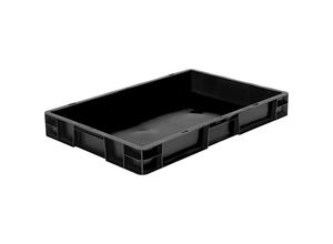 4031022070548 - ESD-Stapelkasten aus Polypropylen LxBxH 600 x 400 x 75 mm VE 2 Stk kaiserkraft