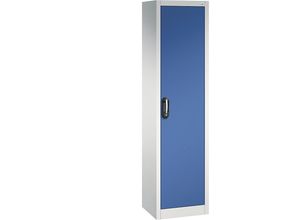 4064615184438 - ACURADO Universalschrank BxT 500 x 400 mm lichtgrau   enzianblau C+P