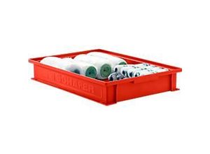 4052939498409 - Stapelkasten SSI Schäfer 14 6-2F - Polypropylen - bis 20 kg - mit Griffmulde - L 465 x B 314 x H 72mm - 8L - rot