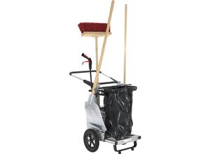 4007105011326 - FLORA Abfallsammelwagen Picobello Mini mit fester Müllsackhalterung und Geräten HxBxL 1060 x 710 x 930 mm 120 l