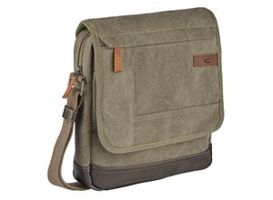 4255619910004 - Umhängetasche CAMEL ACTIVE Air Kinder Gr B H T 265cm x 30cm x 7cm grün Baumwolle Taschen Canvas Modell aus weichem Lederimitat abgerundet mit Applikationen