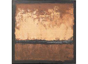 4025621567868 - Bild mit Rahmen DESIGN Gerahmtes Bild Silence Braun 120x120cm braun (farbe bild(er) braun) B120cm H120cm T5cm Bilder