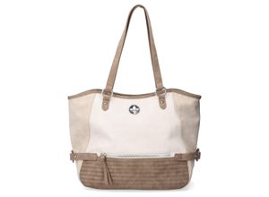 4060596739056 - Henkeltasche RIEKER Kaduna Morelia Morelia Damen Gr B H T 40cm x 26cm x 12cm beige Lederimitat Taschen mit modischer Raffung