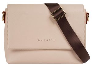 4250060368350 - Umhängetasche BUGATTI ELLA Damen Gr B H T 25cm x 17cm x 8cm onesize beige Kunstfaser leicht glänzend unifarben Taschen