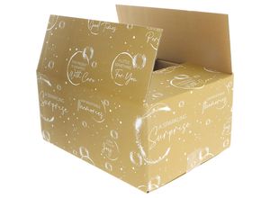4251924790188 - Geschenkbox Bubbles gold Innenmaße 390 x 290 x 177 mm ab 100 Stk kaiserkraft