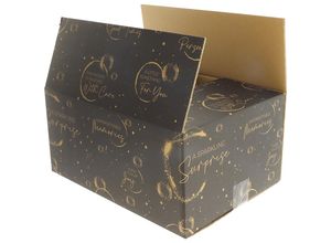 4251924790195 - Geschenkbox Bubbles schwarz Innenmaße 310 x 200 x 140 mm ab 100 Stk kaiserkraft