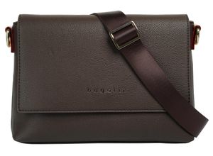 4250060359501 - Umhängetasche BUGATTI ELLA Damen Gr B H T 25cm x 17cm x 8cm onesize braun (dunkelbraun) Kunstfaser leicht glänzend unifarben Taschen