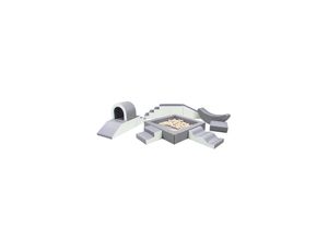 4751005646033 - Spielbausteine IGLU 13 XL Schaumstoff Softbausteine Spielset - Party Grau Weiß