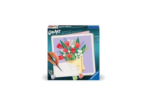 4005556255184 - Malen nach Zahlen RAVENSBURGER CreArt Tulpenstrauß bunt Malvorlagen KinderB20cm H20cm für Erwachsene  Made in Europe B20cm H20cm
