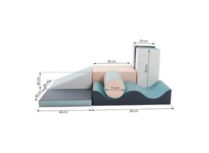 4751005645401 - Spielbauklötze IGLU 7 XL Softbausteine Spielset Pastell