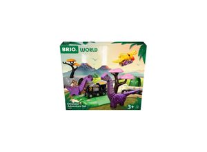 7312350360943 - BRIO World - 36094 Dinosaurier Abenteuer-Set | Zugset für Kinder ab 3 Jahren