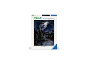 4005555007319 - Ravensburger Puzzle 12000731 - Der Schwarzblaue Drache - 1500 Teile Puzzle für Erwachsene und Kinder ab 14 Jahren - Fantasy-Puzzle