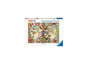 4005556171170 - Ravensburger Puzzle 17117 Weltkarte mit Schmetterlingen 3000 Teile Puzzle