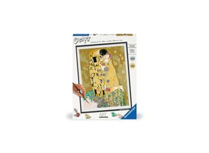 4005556236480 - Malen nach Zahlen RAVENSBURGER CreArt ART Collection The Kiss (Klimt) Malvorlagen bunt Kinder Malen Zubehör Made in Europe  FSC - schützt Wald weltweit
