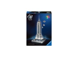 4005555080268 - Puzzle 3D Puzzle Iconics Empire State Building - mit Licht