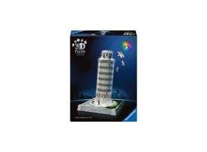 4005555080282 - Puzzle 3D Puzzle Iconics Schiefer Turm von Pisa - mit Licht