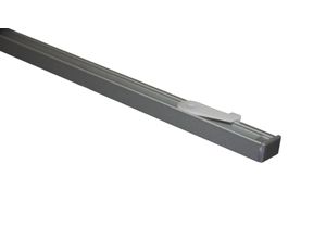 4003018369080 - Vorhangschiene »Aluminium-Vorhangschienen Set 1-Lauf Lucy« 1 läufig-läufig mit Bohren Deckenmontage Aluminium Deckenträger aus Kunststoff