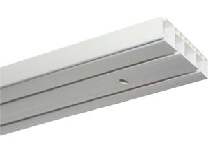 4003018381778 - Vorhangschiene »Vorhangschienen-Set GK2« 2 läufig-läufig mit Bohren Schrauben Deckenmontage Kunststoff Hohlkammerschiene