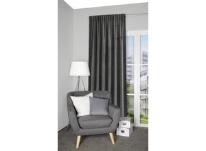 4056751486507 - Vorhang HEINE HOME grau (anthrazit) Gardinen 245cm Multifunktionsband Multifunktionsband 135cm Polyester B135cm H245cm