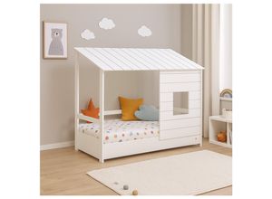 4255701938329 - Hausbett Kinderbett 90x200 cm mit Dach und Fenster 4255701938329 - Hausbett Kinderbett 90x200 cm mit Dach und Fenster