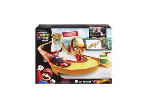 0194735129461 - HMK49 - Hot Wheels - Super Mario Bros Film - Dschungel-Königreich Rennbahn mit Mario