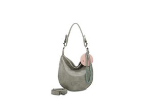 4059065262591 - Schultertasche FRITZI AUS PREUSSEN Fritzi Hobo Damen Gr B H T 10cm x 31cm x 33cm grau Polyurethan (PU) unifarben Taschen mit abnehmbaren Schultergurt
