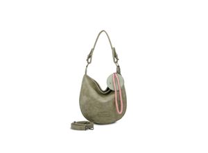 4059065262621 - Schultertasche FRITZI AUS PREUSSEN Fritzi Hobo Damen Gr B H T 10cm x 31cm x 33cm grün Polyurethan (PU) unifarben Taschen mit abnehmbaren Schultergurt