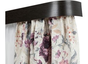 5949127209284 - Gardinenschiene SH2 mit Blende 75 cm Gr 7 weißwengefarben L360cm T77cm Kunststoff Gardinenstangen mit Blende 75 cm