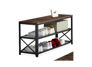 4061173205964 - tectake® Schuhregal Industrial Style Ablage und 2 Gitterablagen 101 x 305 x 455 cm 4061173205964 - tectake® Schuhregal Industrial Style Ablage und 2 Gitterablagen 101 x 305 x 455 cm