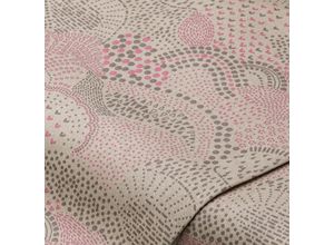 4058896387411 - Beschichtetes Baumwollgewebe Grafik braun rosa