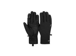 4060485440384 - Skihandschuhe REUSCH Trooper TOUCH-TEC™ Lady Damen Gr 75 silber (schwarz silberfarben) 90% Polyester 5% Ziegenleder 5% Wolle mehrfarbig Handschuhe aus winddichtem Material