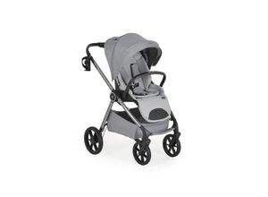 3800146236878 - Kombikinderwagen Unique 3 in 1 Babyschale Stoßdämpfer PU-Räder Tasche grau