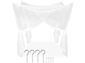4260435992462 - tectake® Moskitonetz für Einzel- und Doppelbetten gute Luftzirkulation engmaschig 220 x 200 x 210 cm