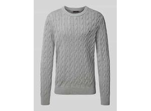 8720637366547 - Regular Fit Strickpullover aus reiner Baumwolle