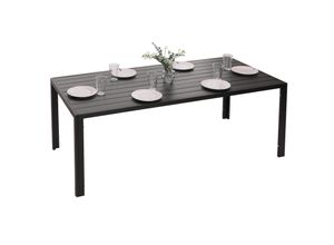 4057651848471 - Alu-Esstisch MCW-N40 Tisch Bistrotisch Gartentisch Balkontisch wetterfest 180x80cm ~ anthrazit