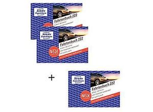 4004182002254 - Fahrtenbuch AVERY® Zweckform 222-3P Sonderaktion mit 3 x Fahrtenbuch 222 A6 Querformat von Rechtsexperten geprüft mit Ausfüllhilfe FSC®-Papier